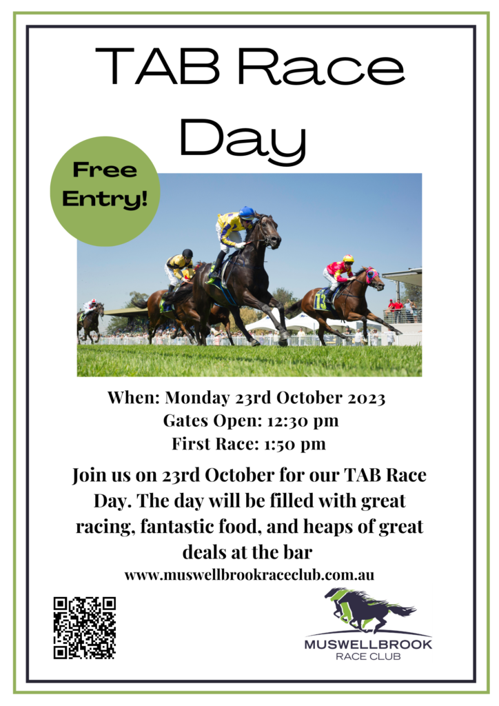 October TAB Race Day - Muswellbrook Race Club