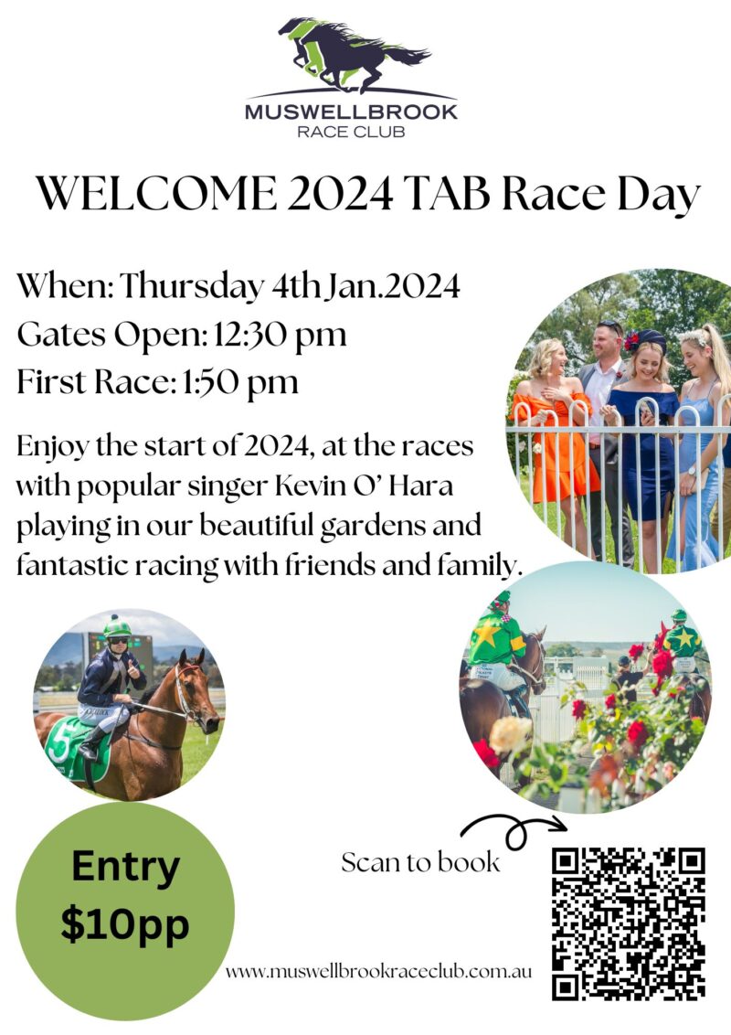 Welcome In 2024 TAB Race Day - Muswellbrook Race Club
